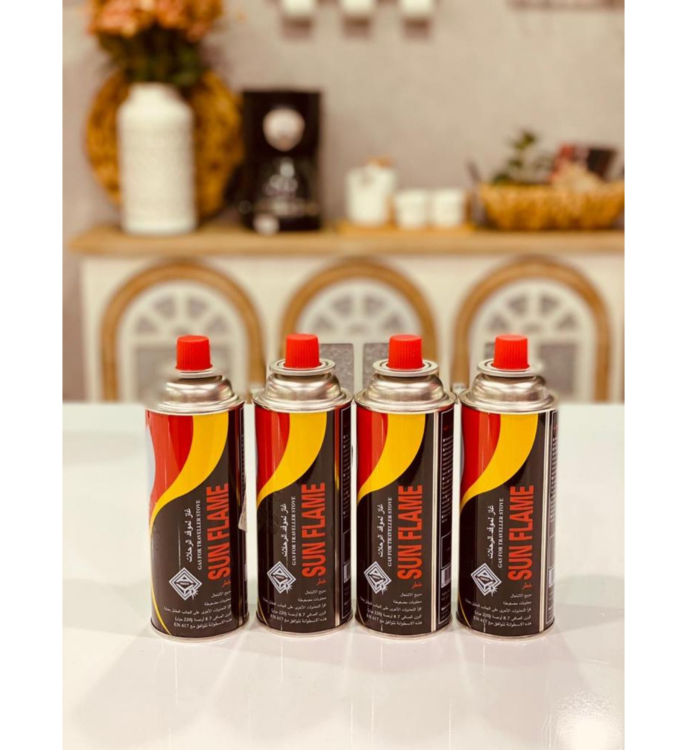 اسطوانة غاز لموقد الرحلات 4 حبة