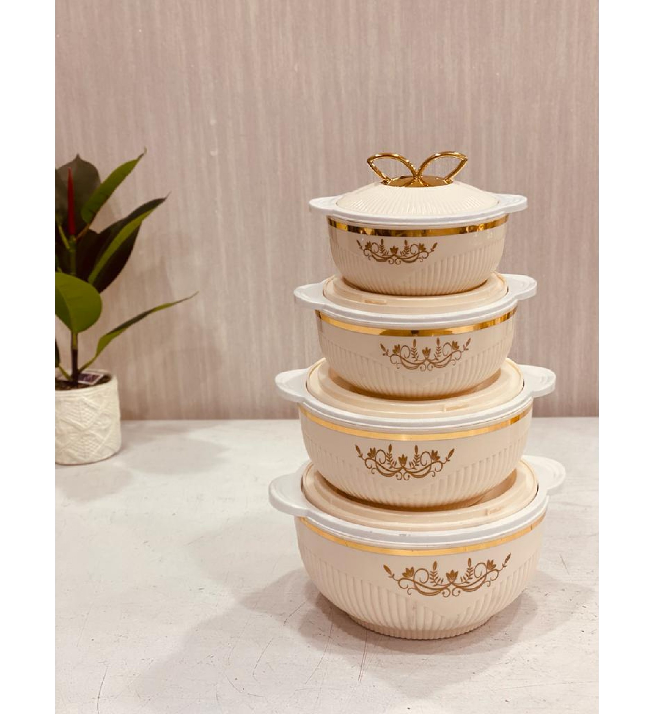 طقم حافظات بلاستيك متعدد الاستخدام 4 قطع